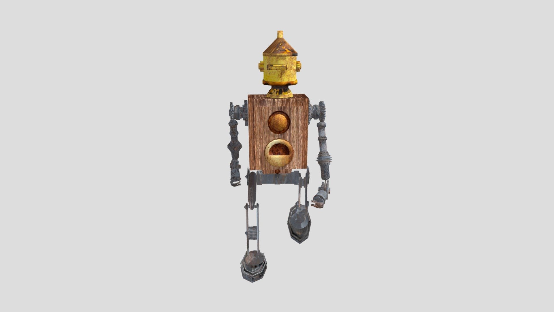 Steampunk Robot - 3D model by 0128572_LeeSooHwa [903aaeb] - Sketchfab