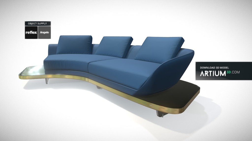 Sofa Segno model C - Reflex Angelo - Buy Royalty Free 3D model by ...