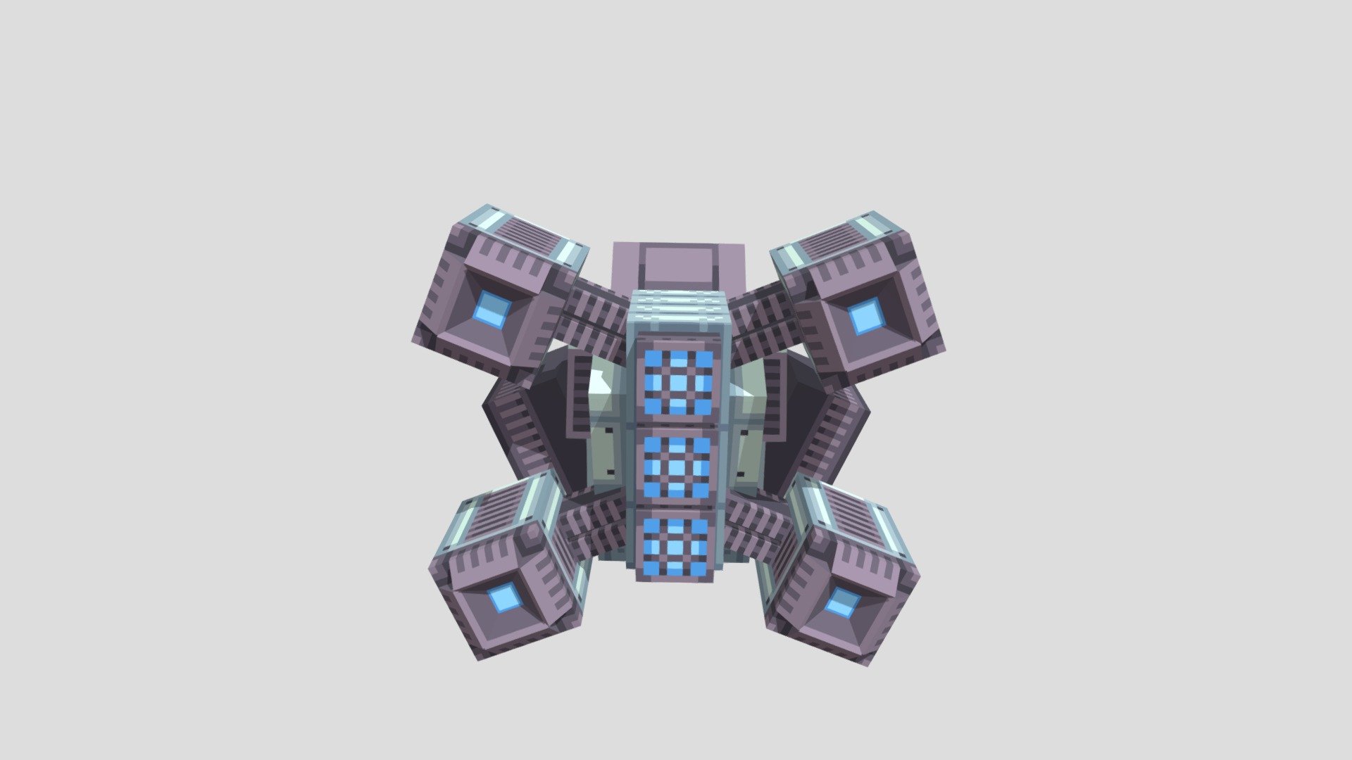 Voxel Spaceship - 3D model by Icy Studios (@icystudios) [903bae5 ...