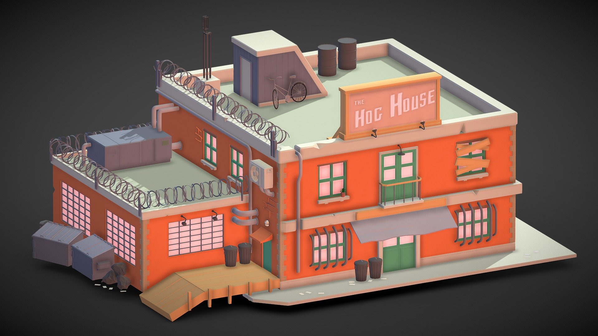 Hog House - 3D model by Abdul Hanan (@malikabdulhanan) [903ec33 ...