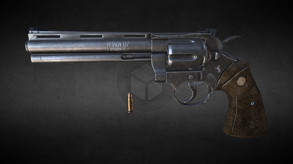 Colt Python .357 Magnum - 3D model by Brucer3ds (@brucereds) [903f9e1 ...