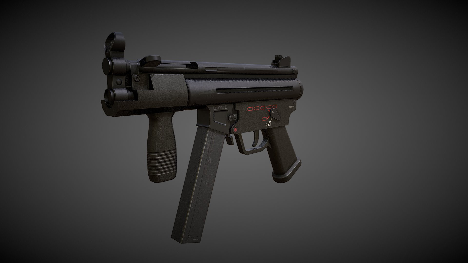 Machine_gun - 3D model by caiusbaro [9042730] - Sketchfab