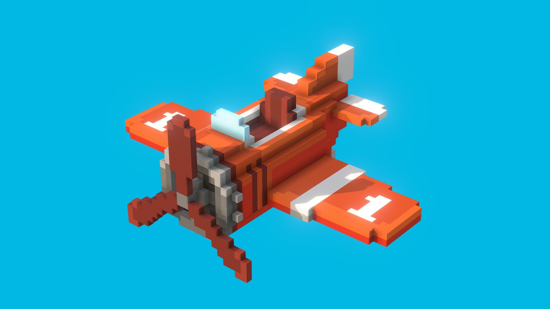 Voxel attack plane - 3D model by Renham - Camilo Rojas (@renham ...