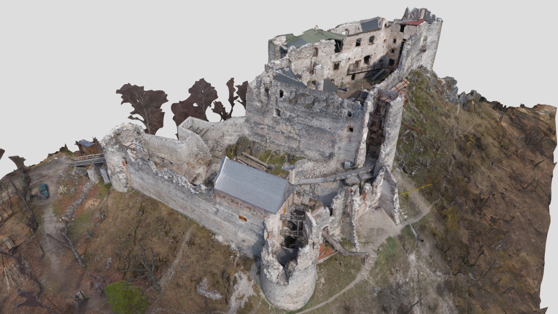 Hrad Uhrovec - 3D model by Múzeum Historických Budov ...