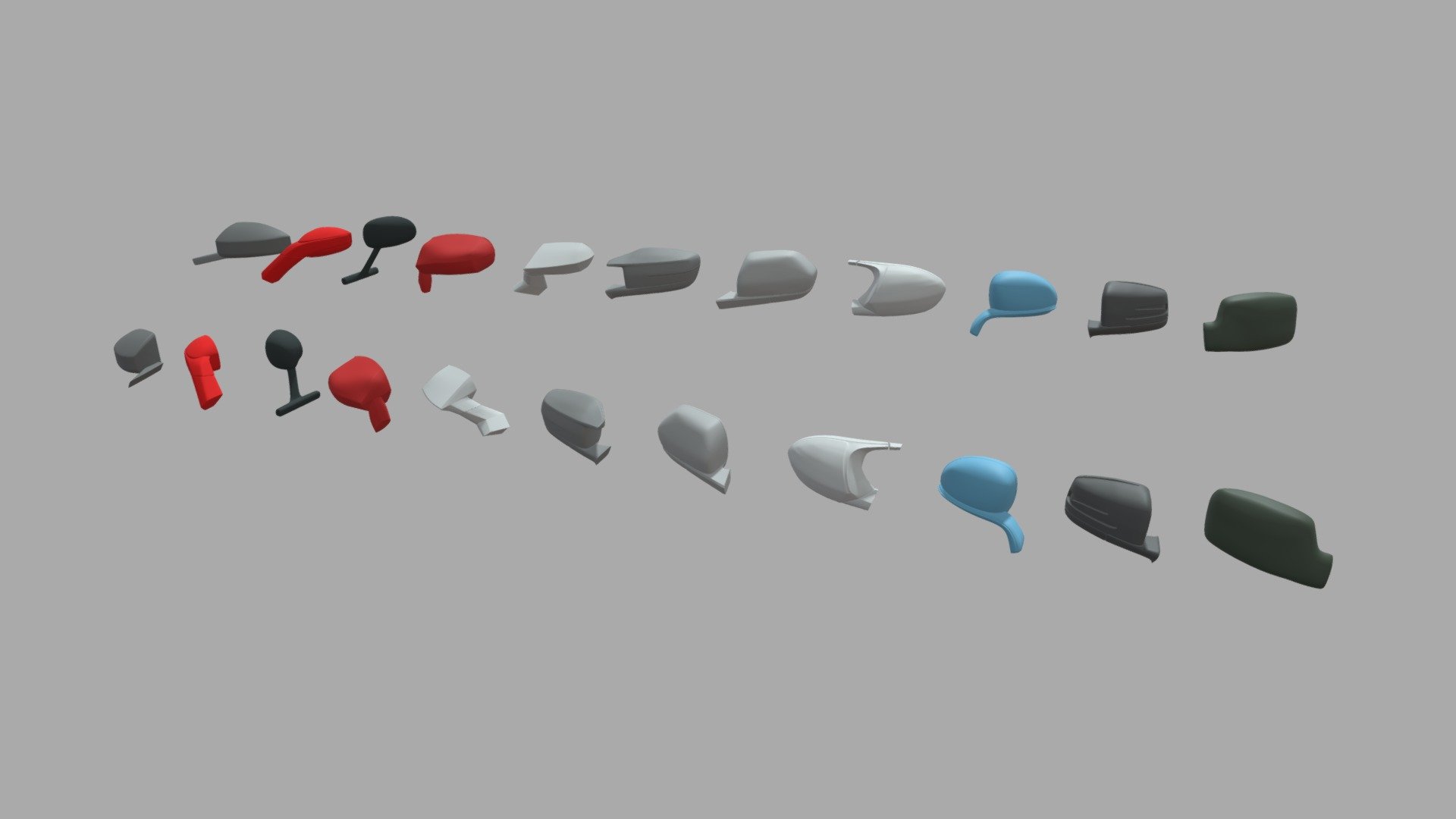 Car Side View Mirrors Pack - Buy Royalty Free 3D model by ViperJr3D ...