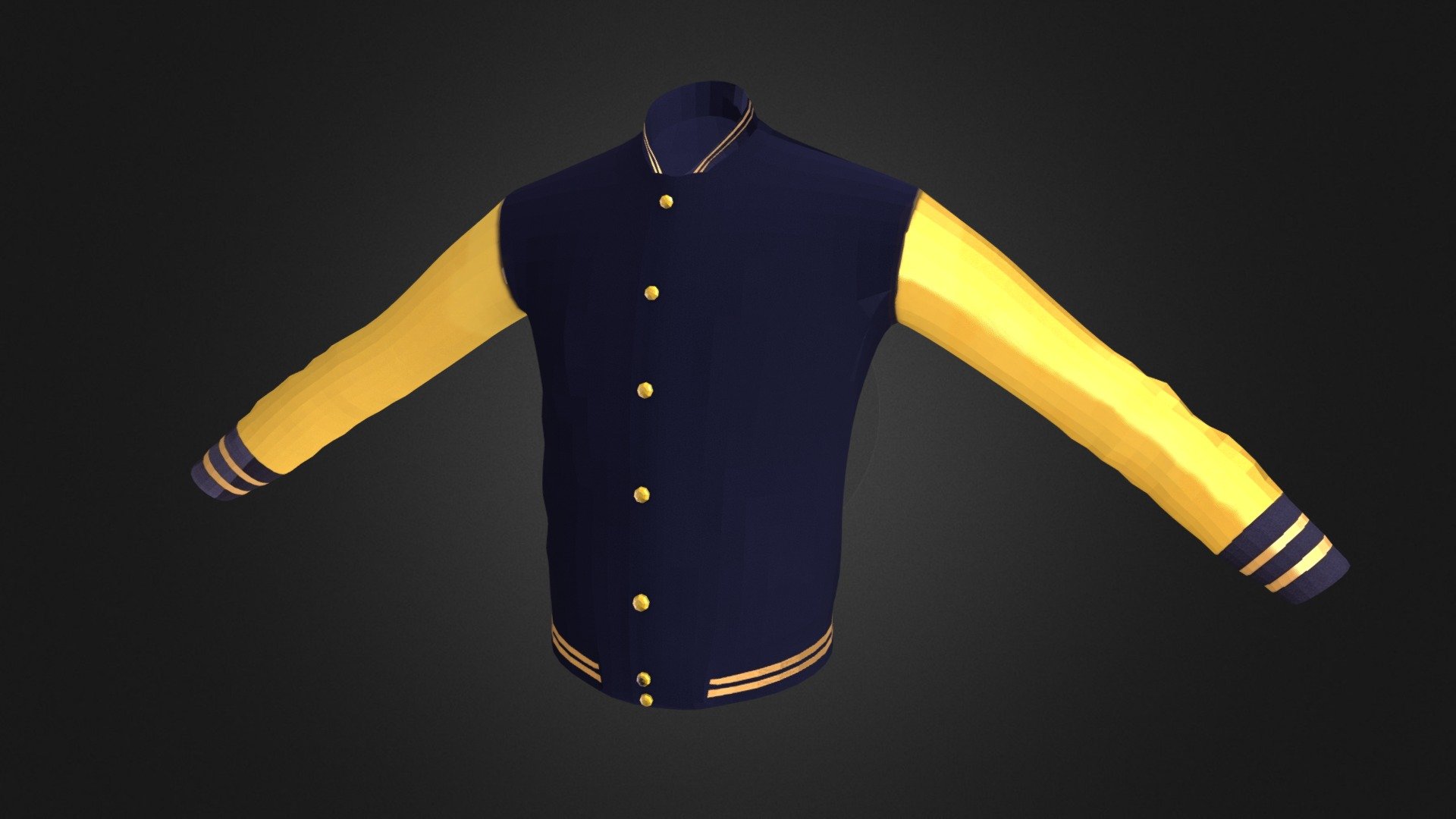 Varsity Jacket - 3D model by Sam Decker (@Sam.Decker) [9046a7d] - Sketchfab