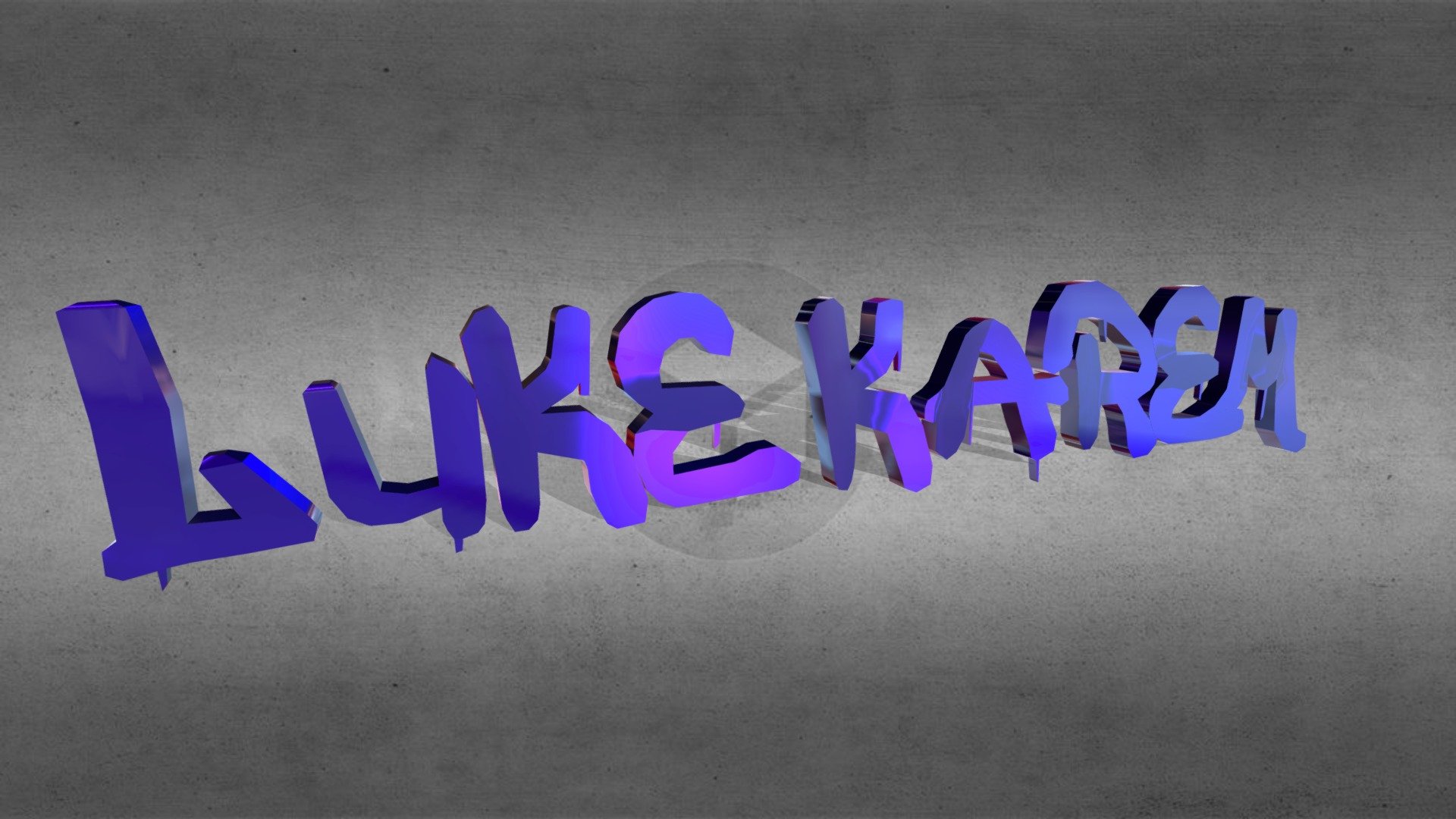 My name - Download Free 3D model by lukekarem [9046f58] - Sketchfab