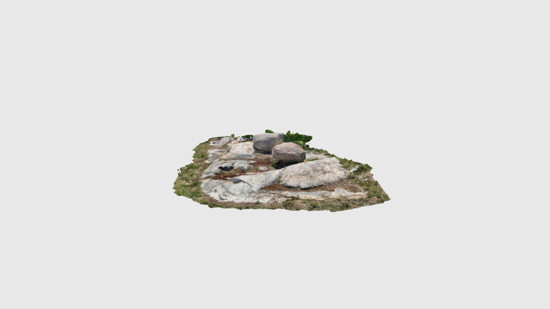 Glacially polished rock at stop 6 - Download Free 3D model by ...