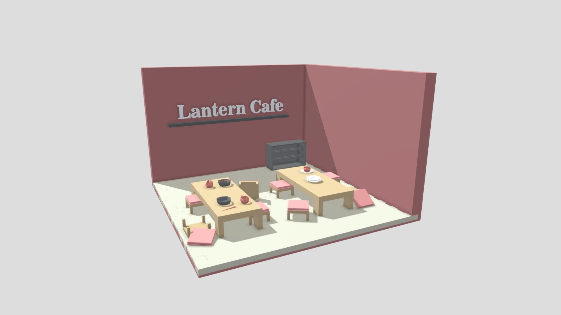 Cafe Design by Hanbee - 3D model by hanbee127 [9047fc9] - Sketchfab