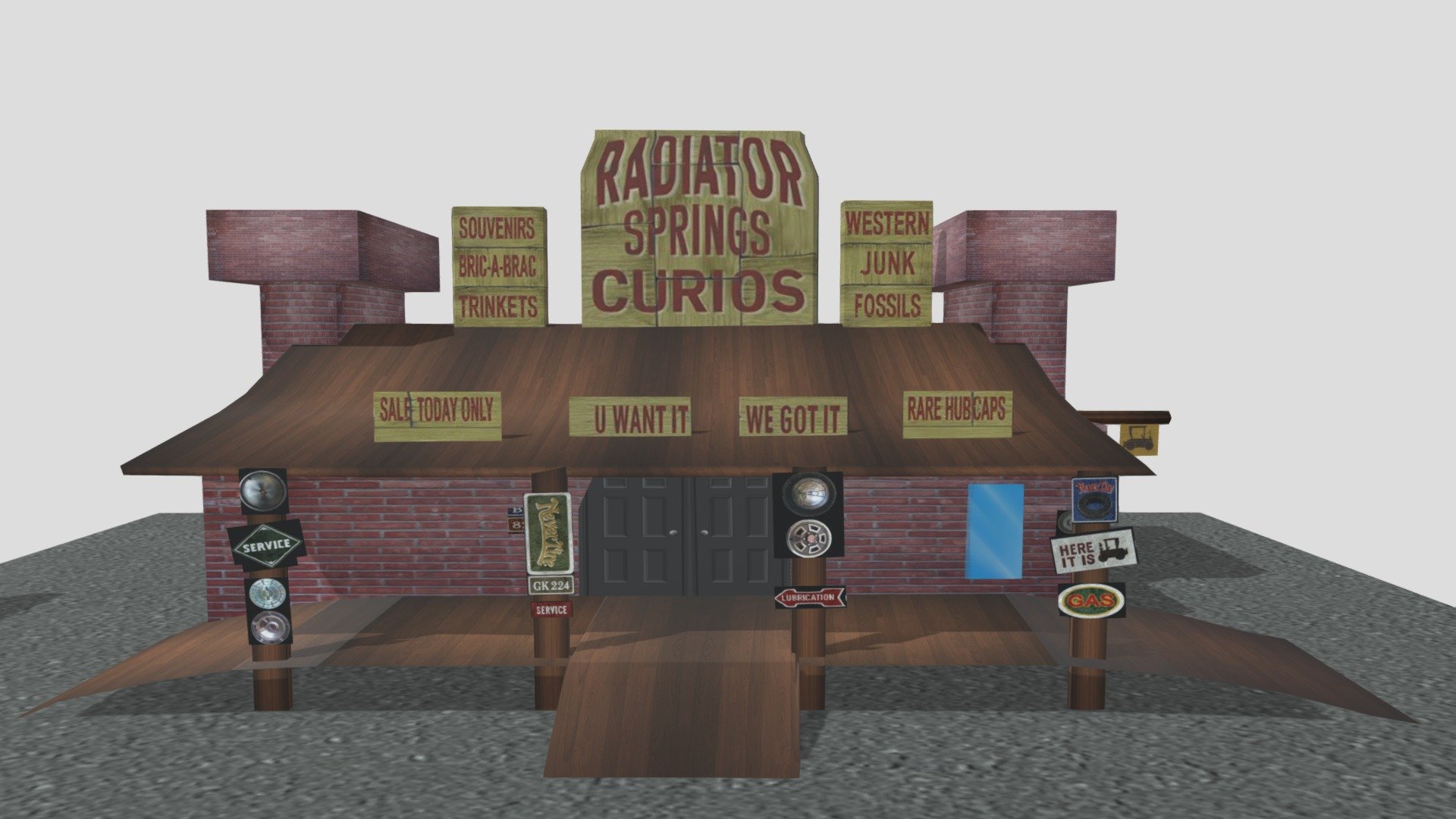 Radiator Springs Curios - Download Free 3D model by World game ...