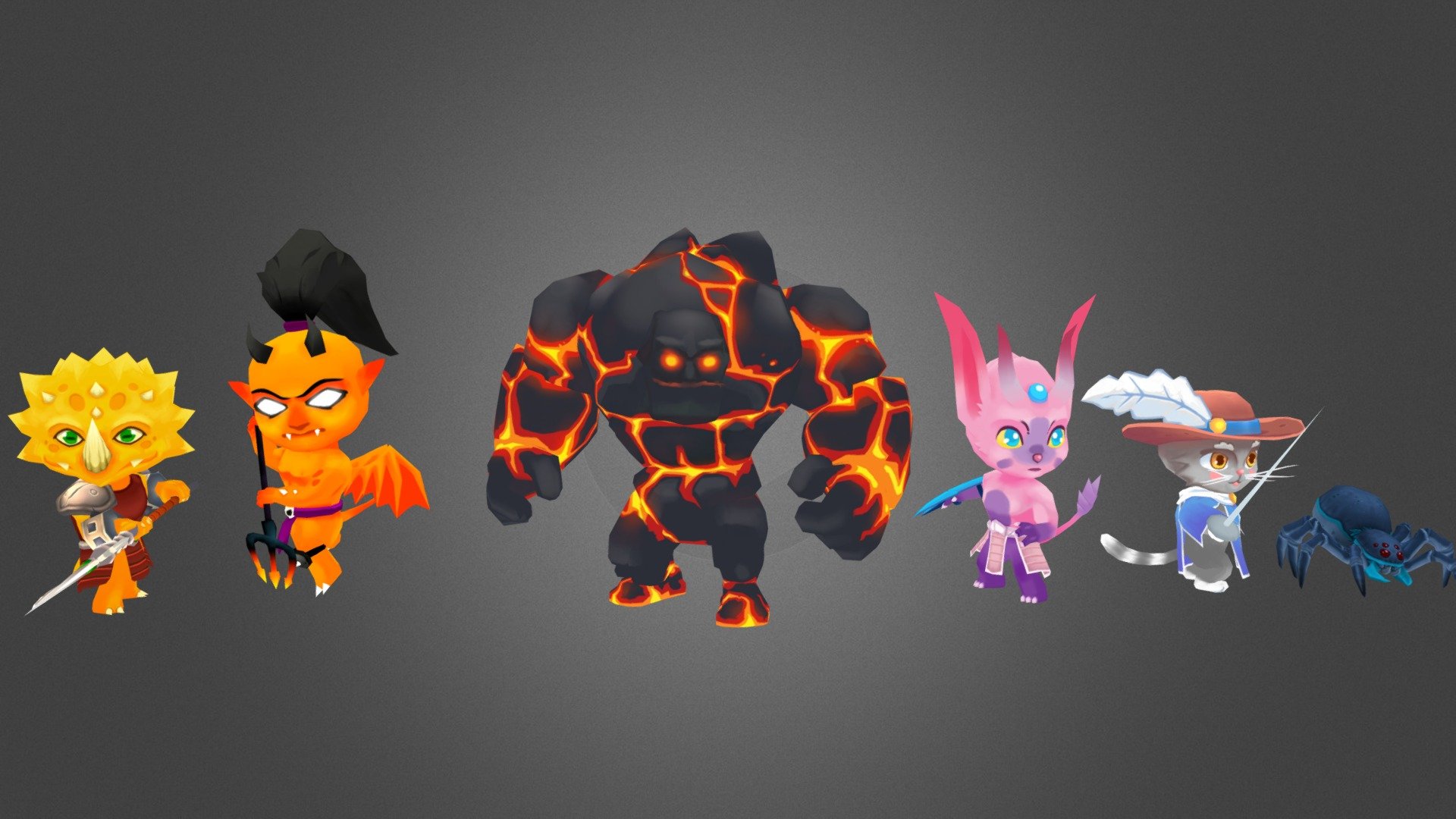 3D Fantasy Characters Bundle - 3D model by bestgamekits [904b6f2 ...