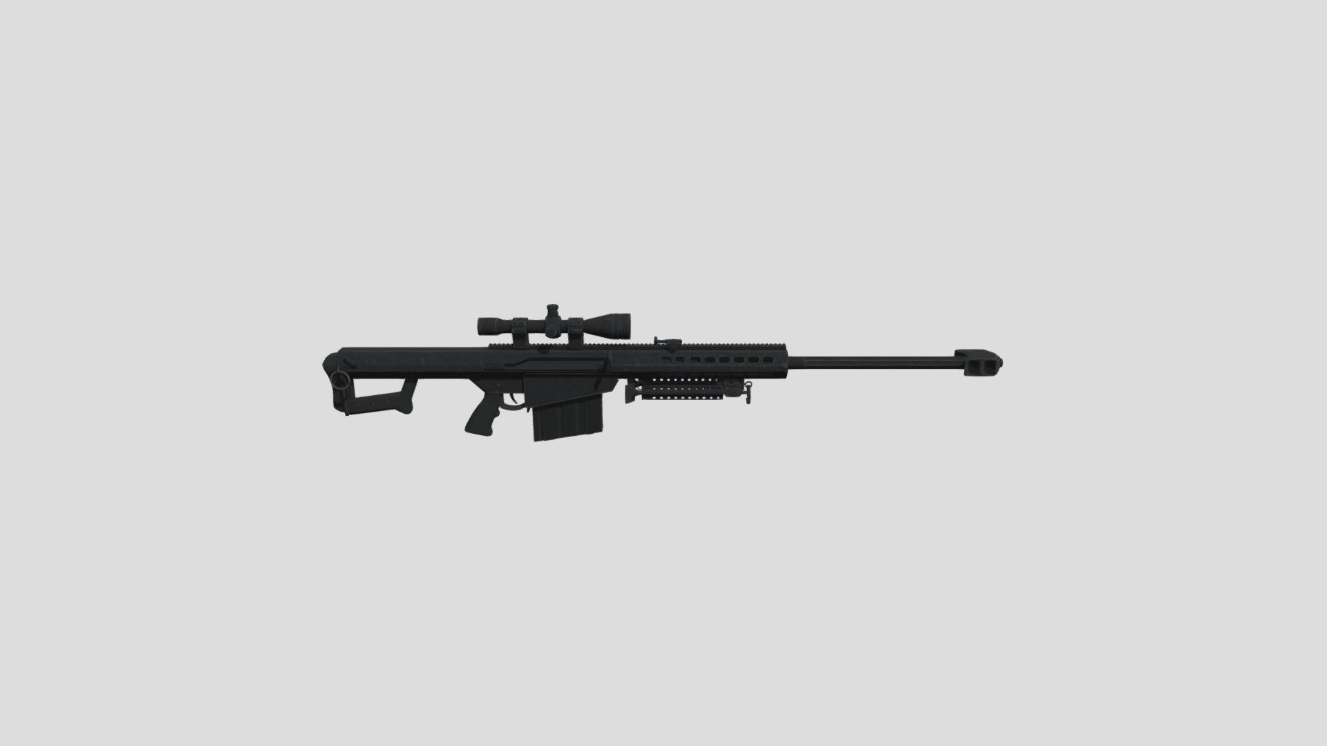 Barrett-M82a1-Sniper-Rifle - 3D model by haohao2210 [904c944] - Sketchfab