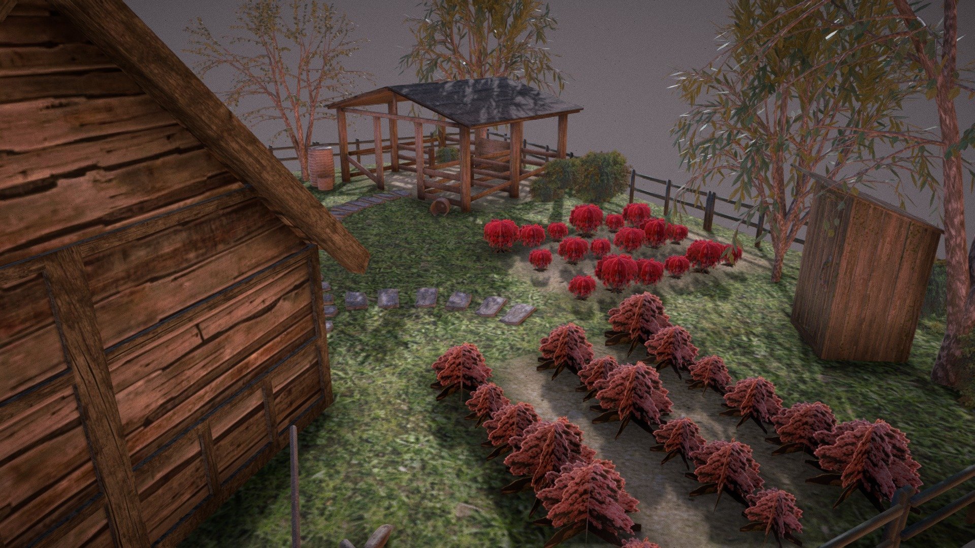DAE Diorama retake – Small farm - Download Free 3D model by Kristine S ...