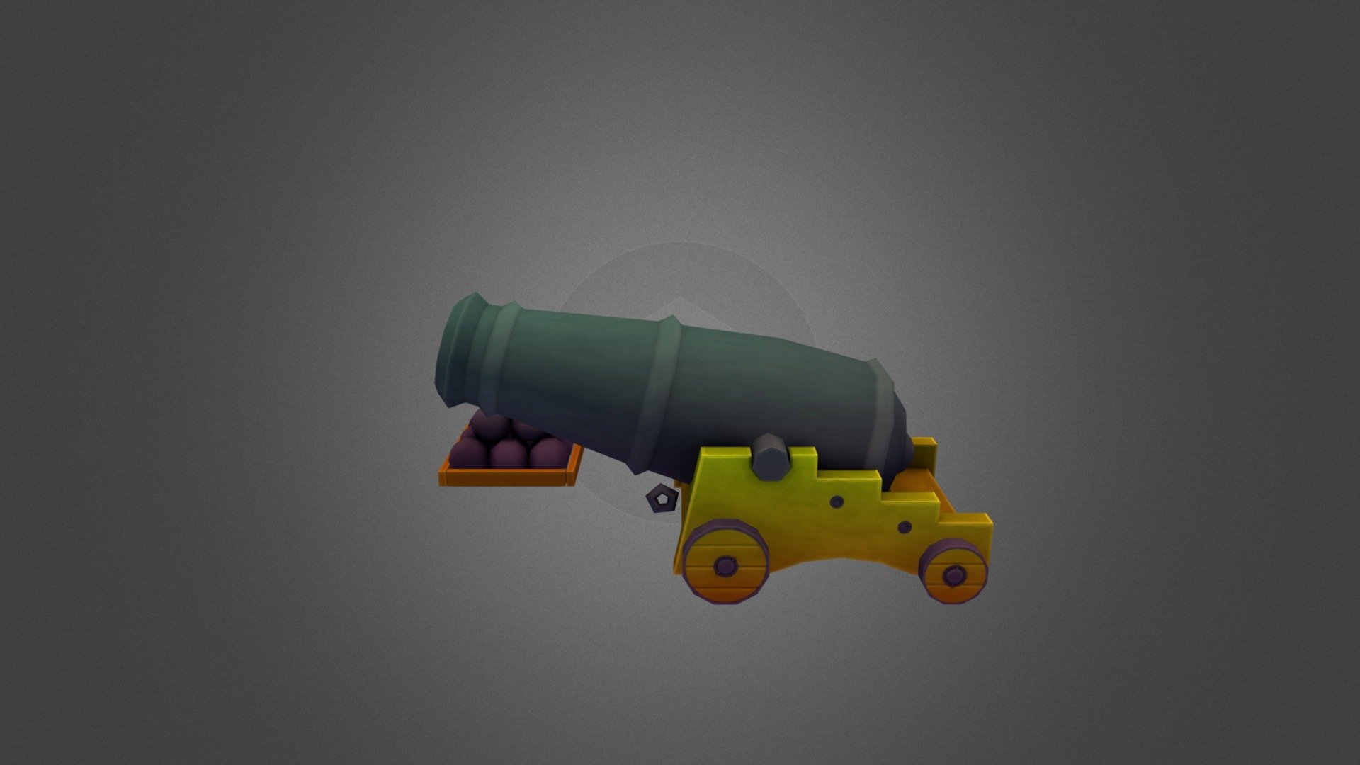 Stylized Cannon - 3D model by chadwickburton [904d5fb] - Sketchfab