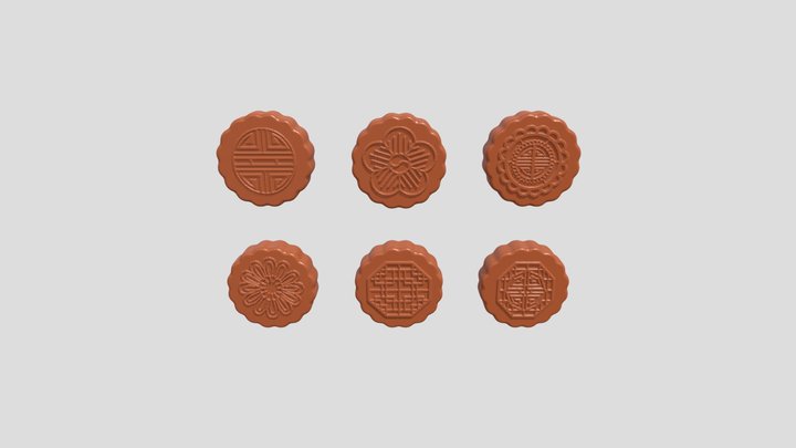 Mooncake 3D models - Sketchfab