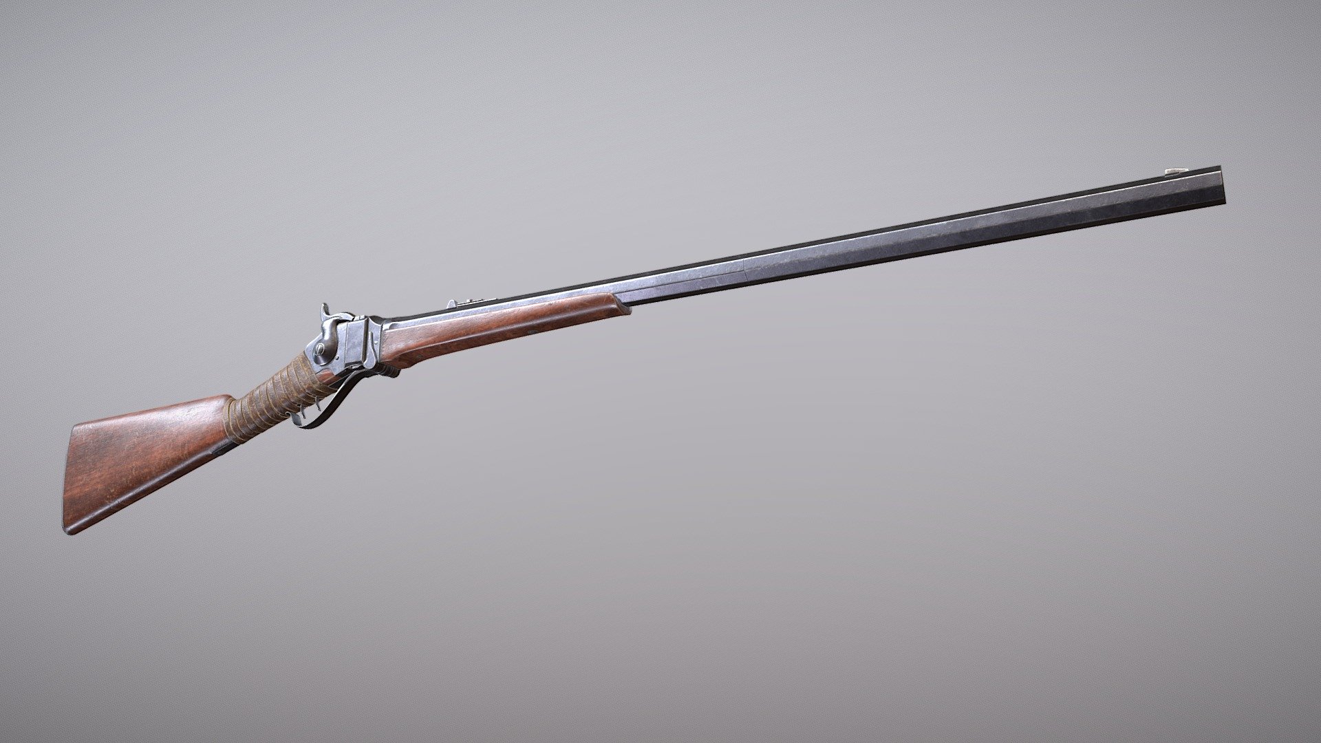 Sharps Sporting Rifle 1874 - Buy Royalty Free 3D model by Wallerion ...