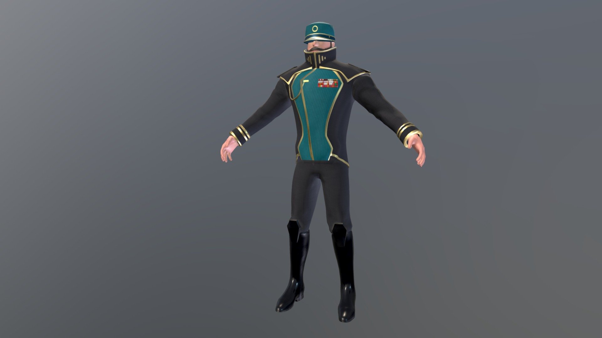 Captain - 3D model by Mikhail Konyukhov (@Mikhail111) [9052fd4] - Sketchfab