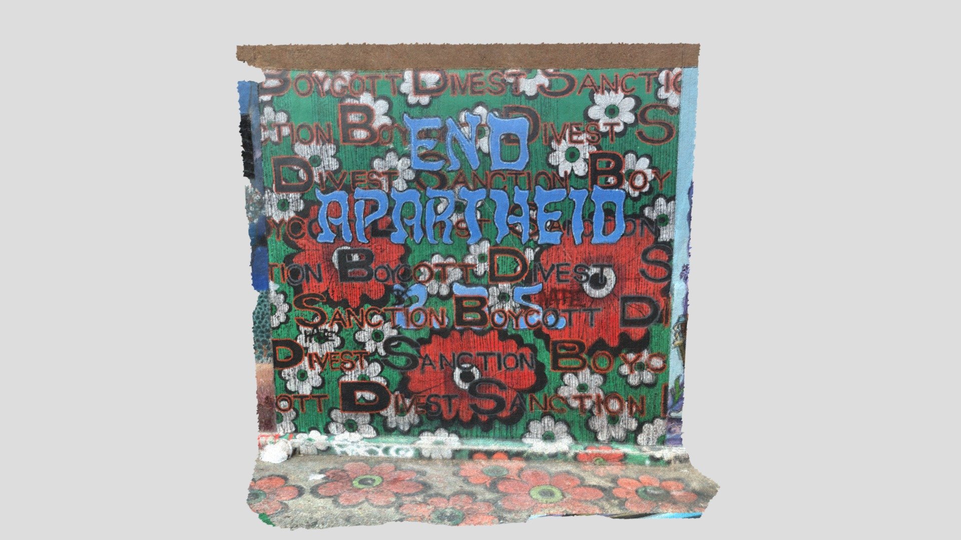 Clarion Alley Mural - "End Apartheid" - Download Free 3D model by Emm ...