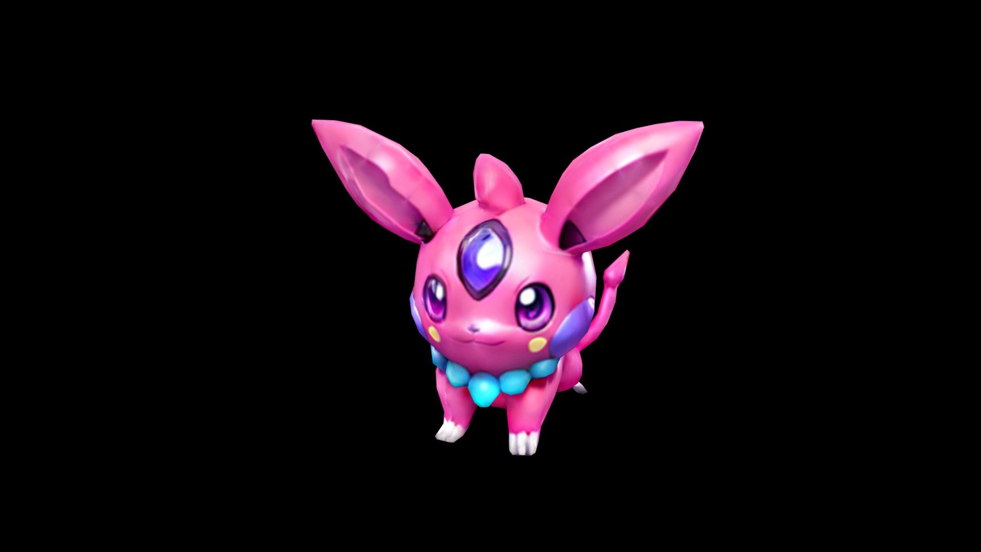 "Two adorable purple and pink Pokémon, both wea - Download Free 3D ...
