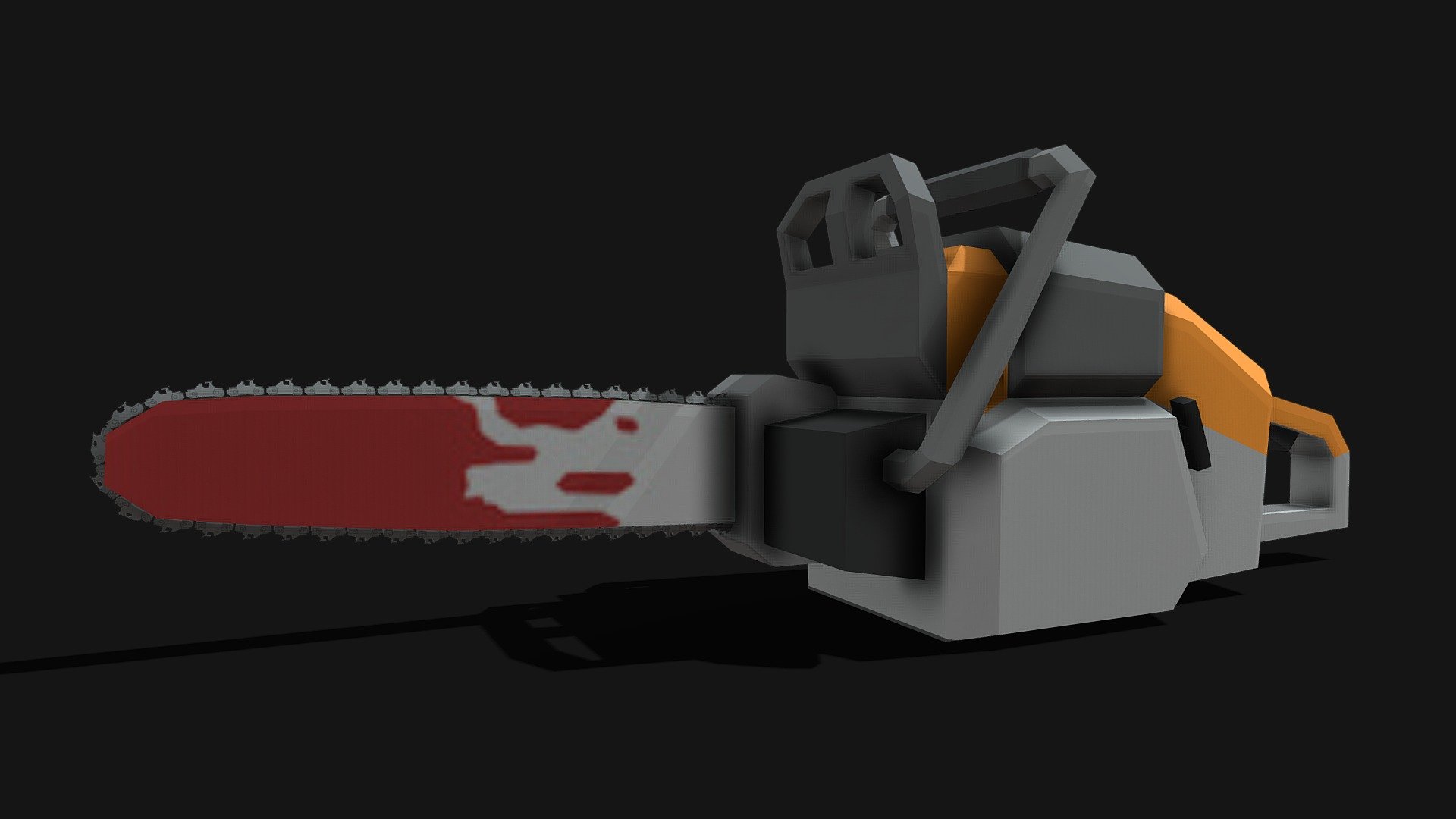 Chainsaw (Low Poly) - 3D model by Likonisa (@likonisa3D) [9056fa5 ...