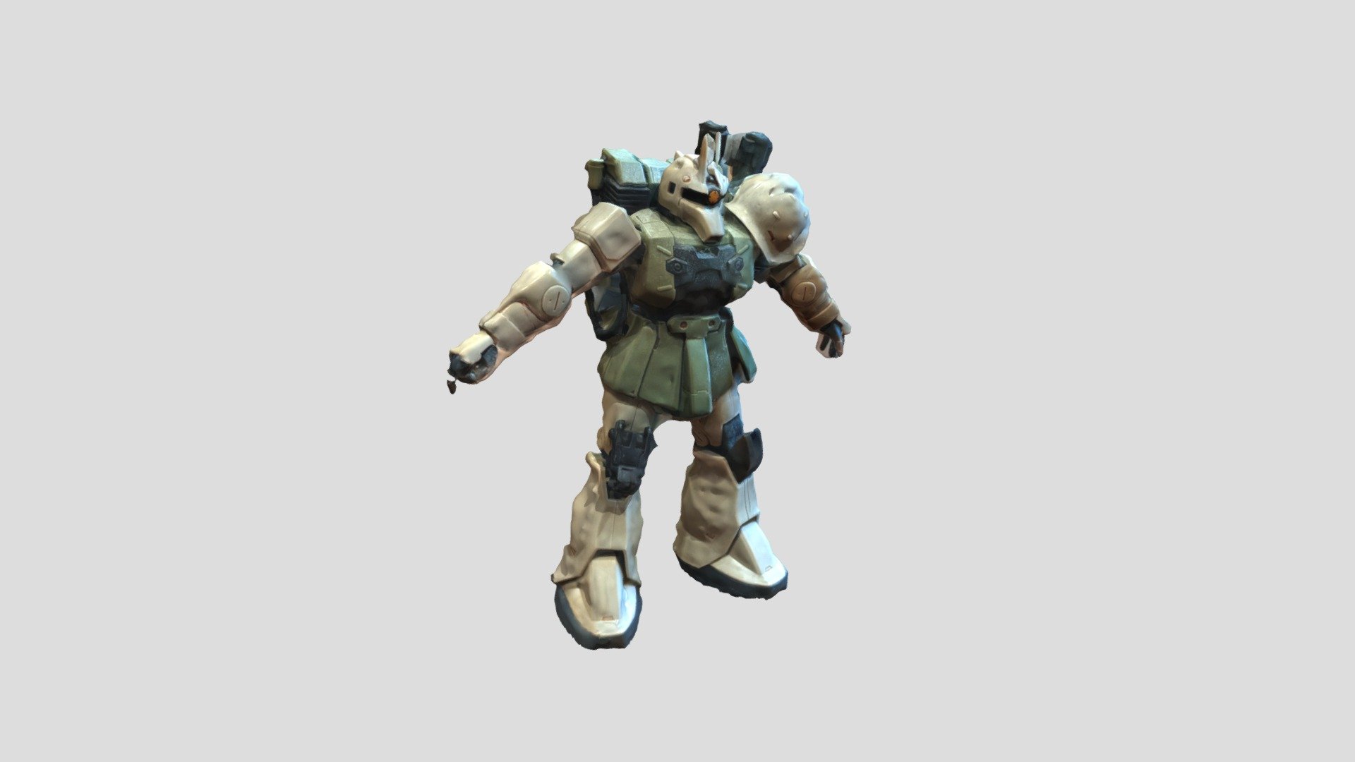 Gundam-gray - 3D model by ishanic [9057117] - Sketchfab
