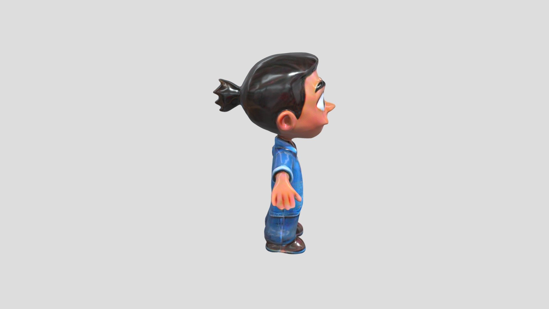 Gigantic Head, Small Body, T-pose, Pixar Render - Download Free 3D ...