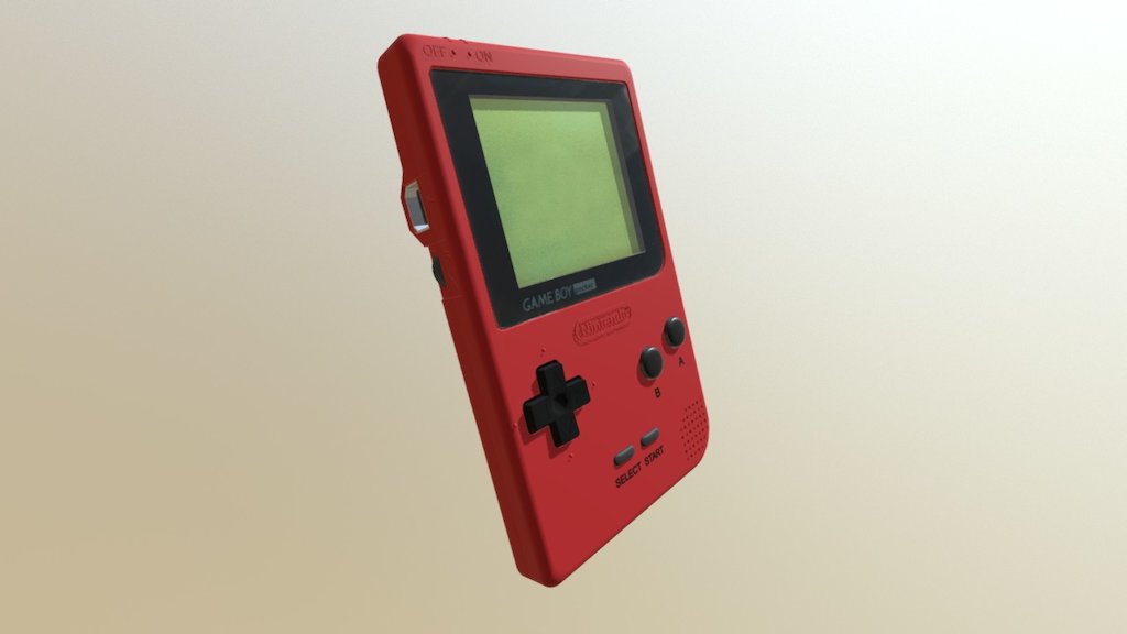 Game Boy Pocket - 3D model by Mariana.Rita [905bc07] - Sketchfab