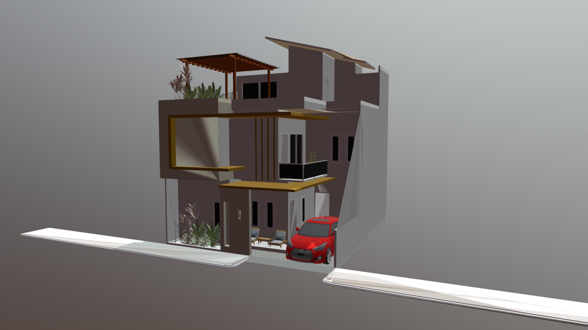 simple house - 3D model by rigalbastian [905ca5c] - Sketchfab
