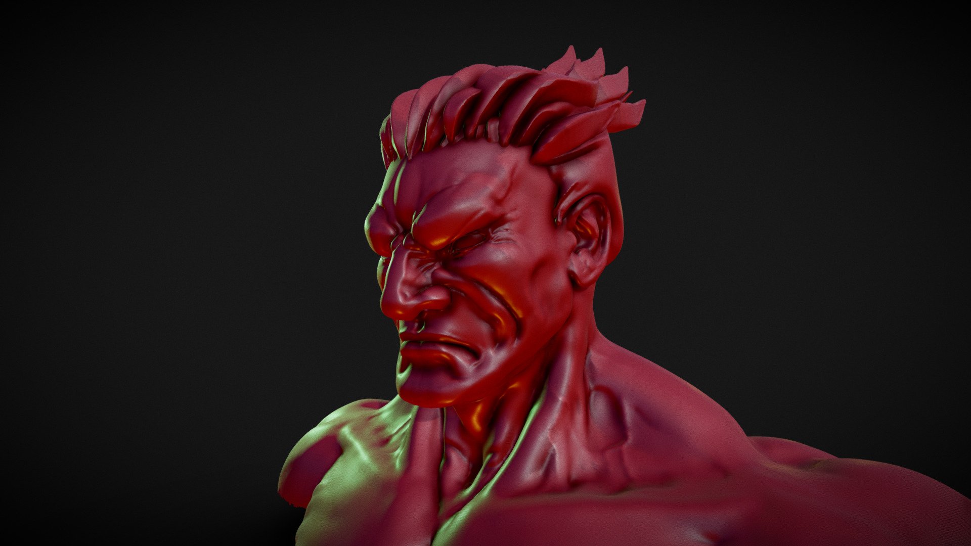 Akuma bust - Download Free 3D model by FreddieSign [905f413] - Sketchfab