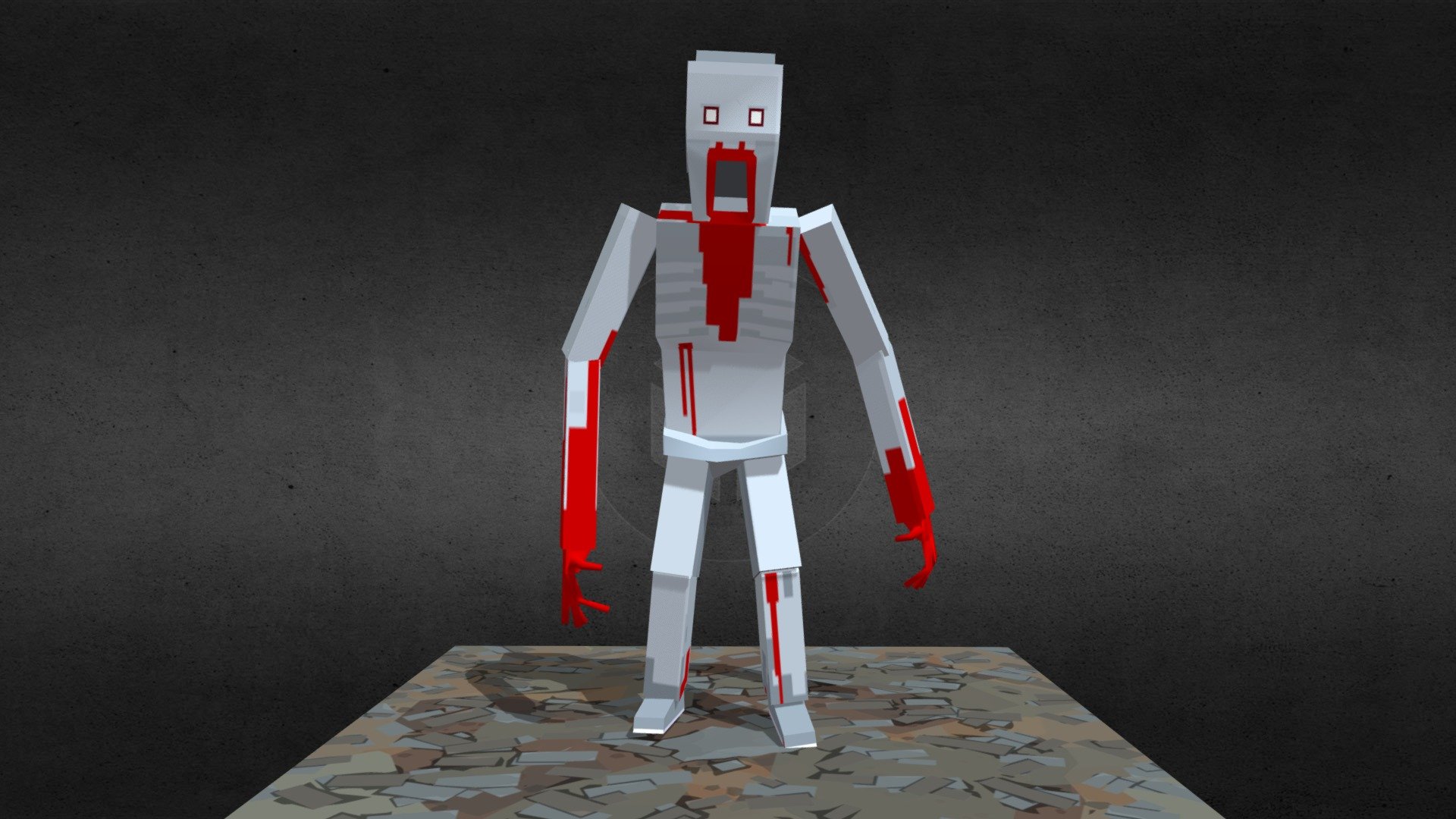 Simple Cartoon - SCP-096 - 3D model by Simtastic Creations - Games ...