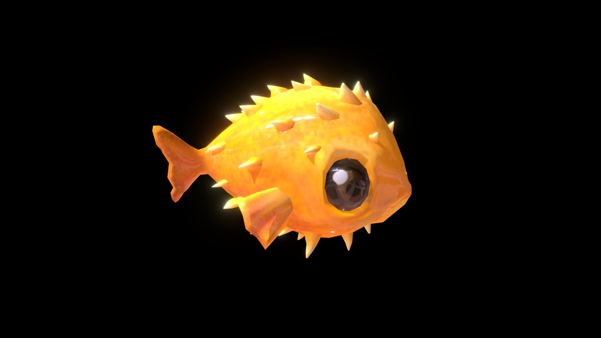 Puffer Fish_swim - 3D model by CAO.J.PAIN [906003b] - Sketchfab