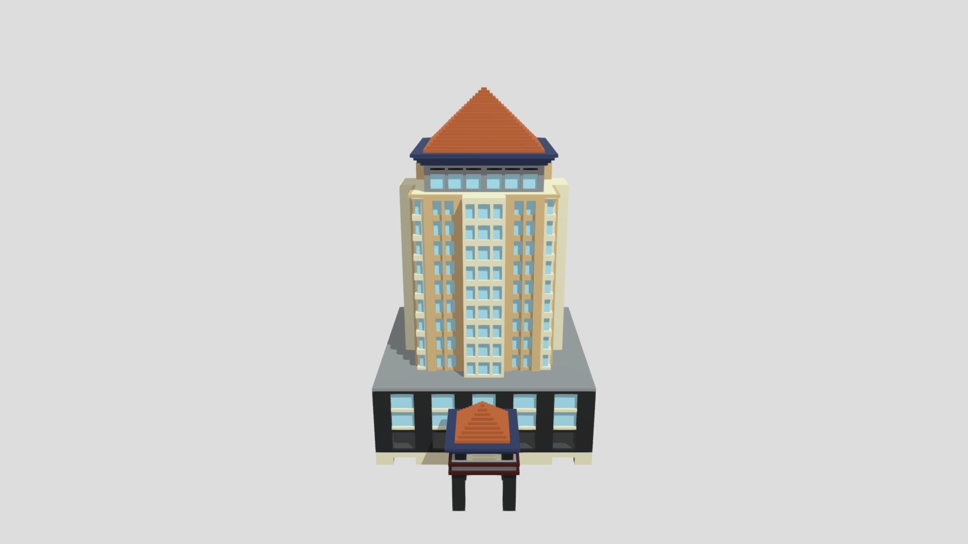 Gedung F - FILKOM - Download Free 3D model by Tom Gustin (@_ariutomo ...