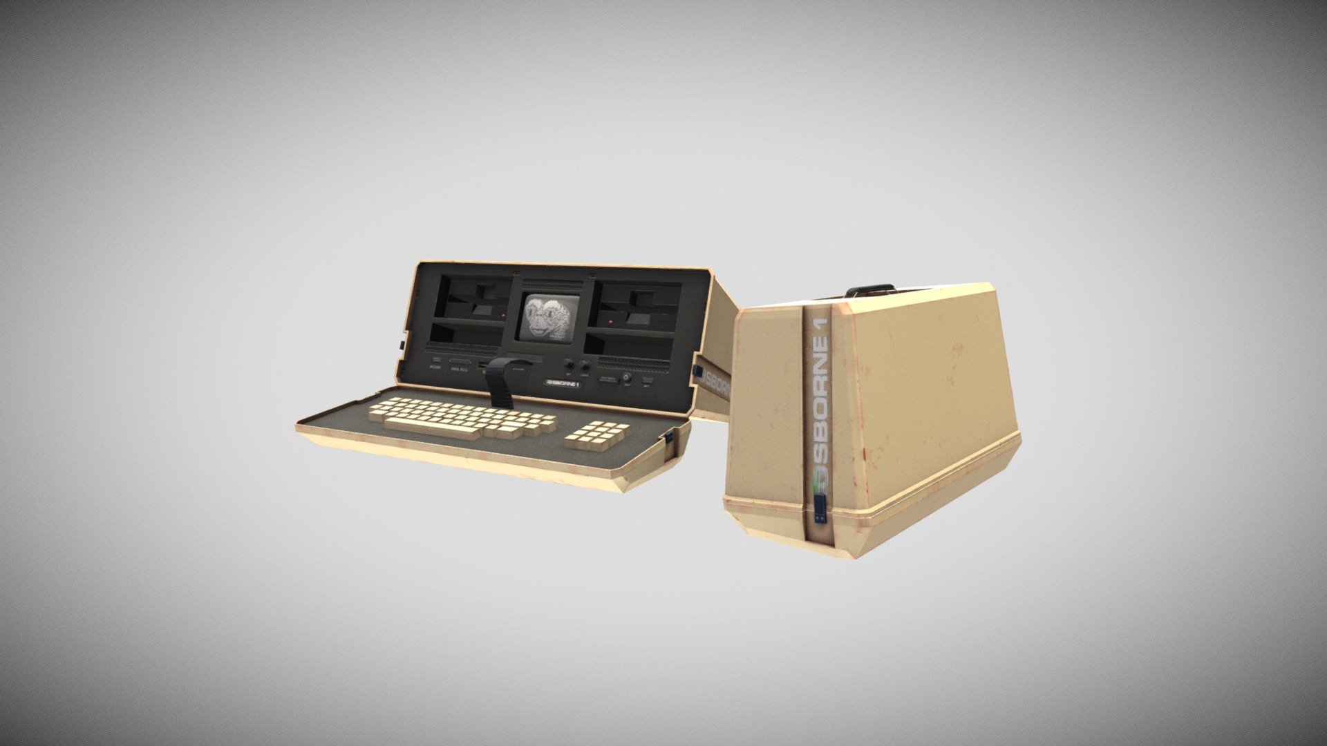 Osborne 1 Retro pc - Buy Royalty Free 3D model by Vladislav Fedulov ...