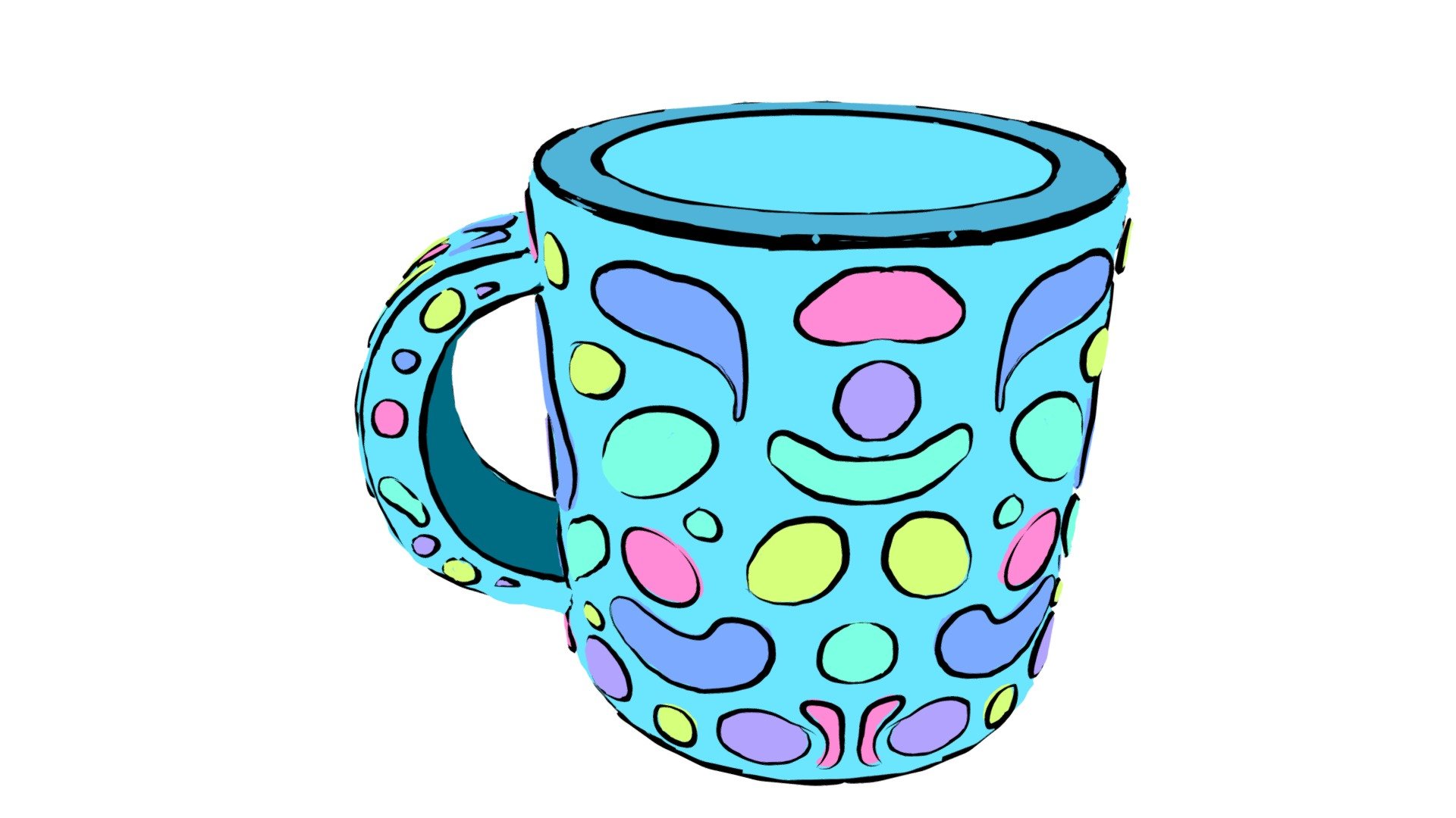 Decorative Mug Designed - 3D Illustration - 3D model by Angelacashay ...