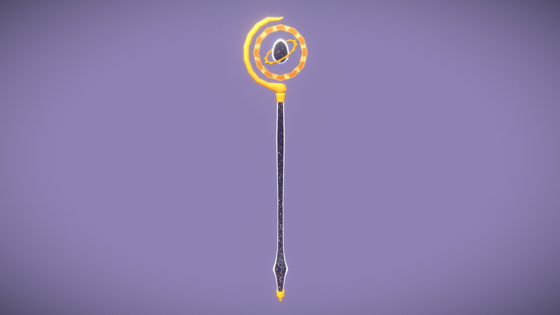 Time Mage Staff - 3D model by kyeongseo [90688ab] - Sketchfab