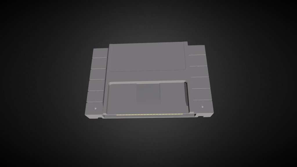 SNES Cartridge - 3D model by TheFroyd (@CFroyd) [906951f] - Sketchfab