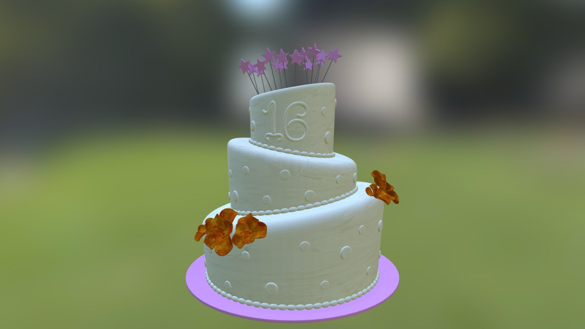 Cake - 3D model by dhaval.ankola [906999e] - Sketchfab