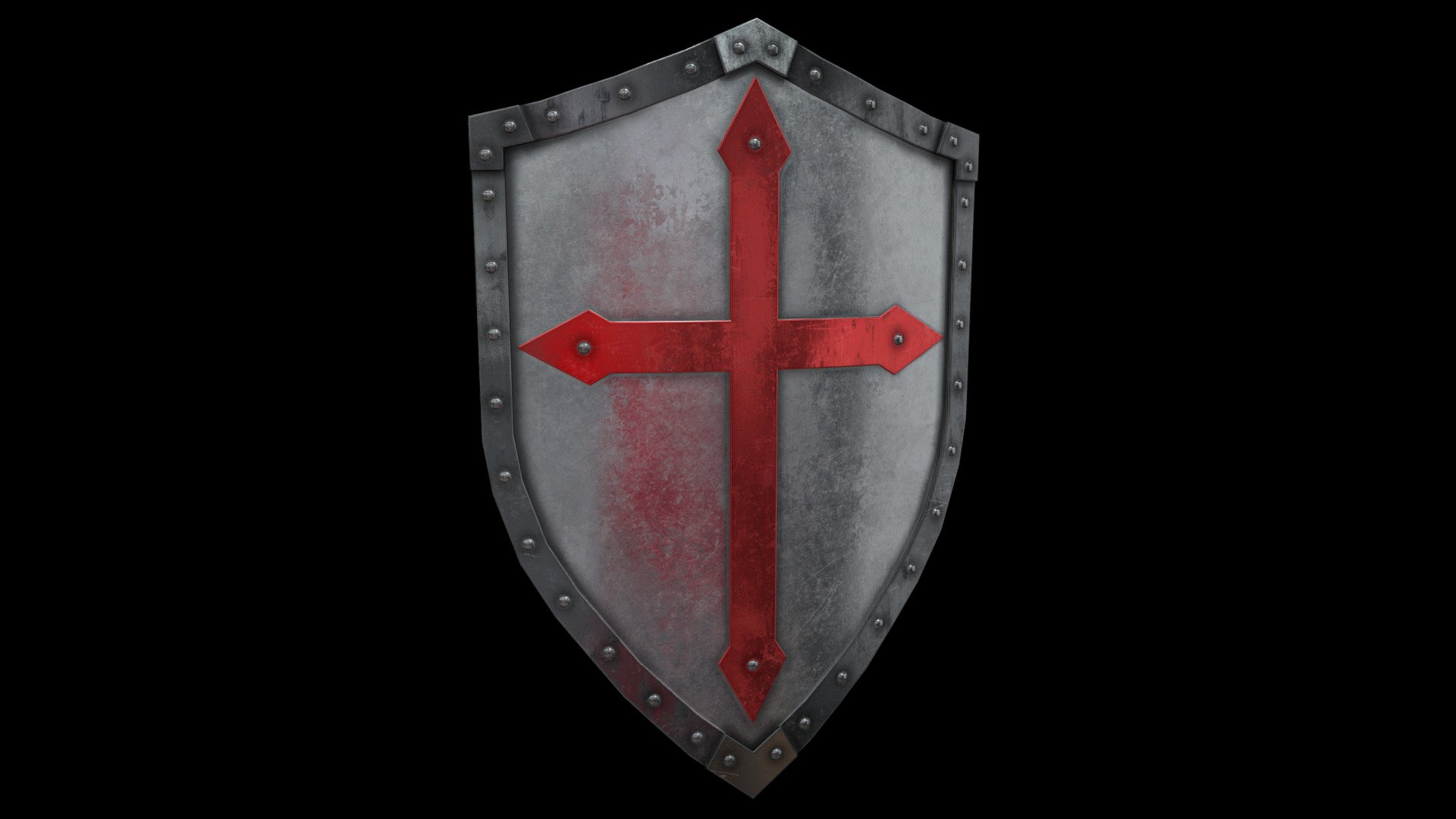 Simple Knights Shield - Low poly - 3D model by donorclay [906a32d ...