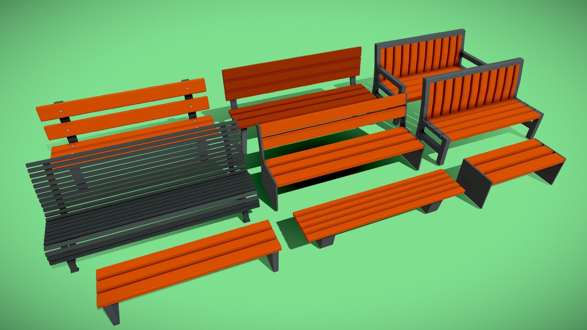Bench pack - Buy Royalty Free 3D model by DARKLORD (@DARK_2LORD2 ...
