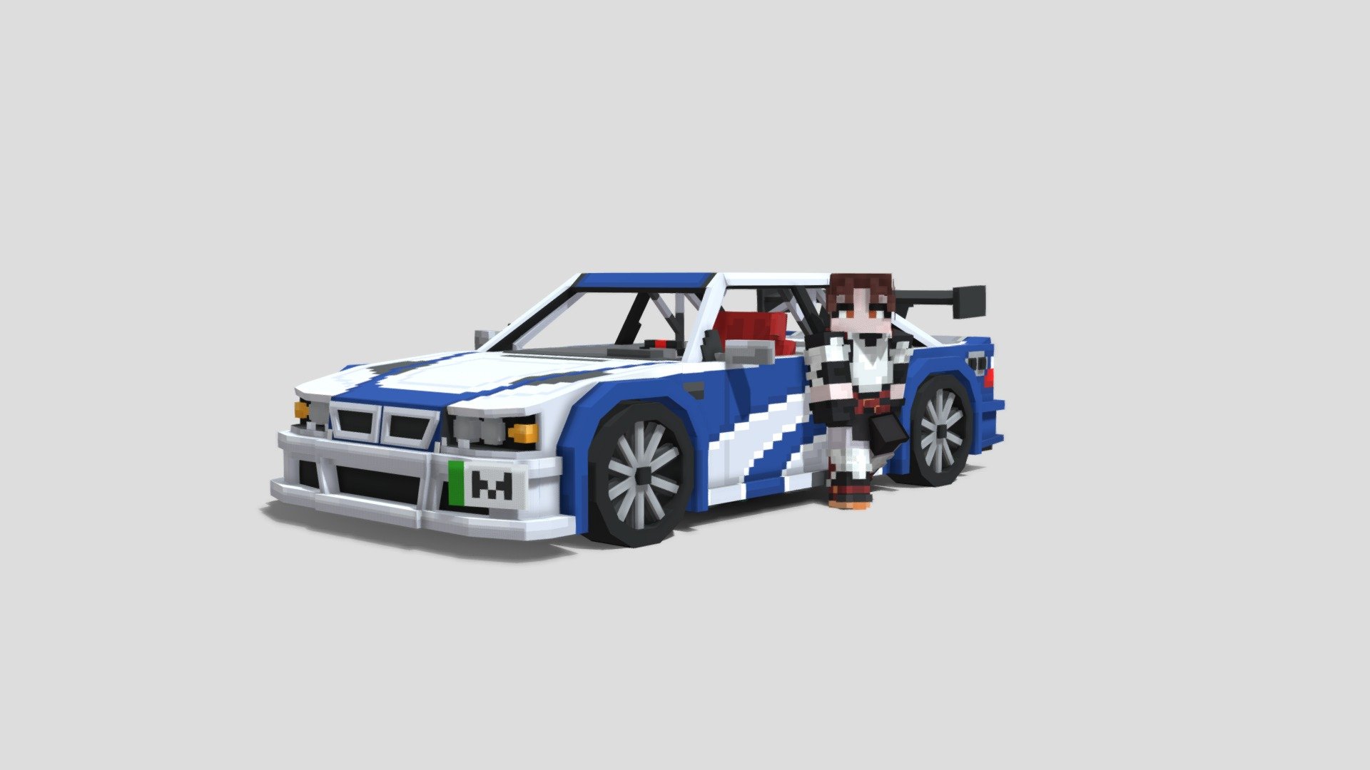 BMW M3 GTR - NFS:MW Minecraft Style - 3D model by BERTus (@BERTus ...