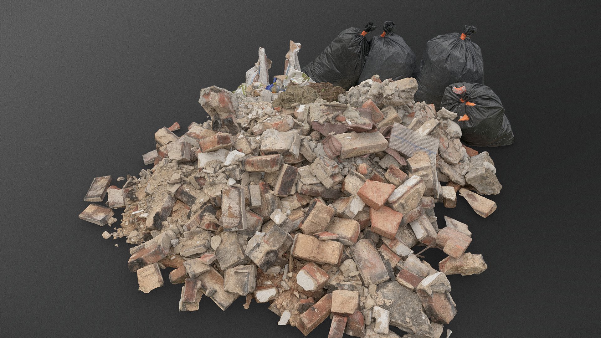 Construction waste - Buy Royalty Free 3D model by matousekfoto [906f2f2 ...