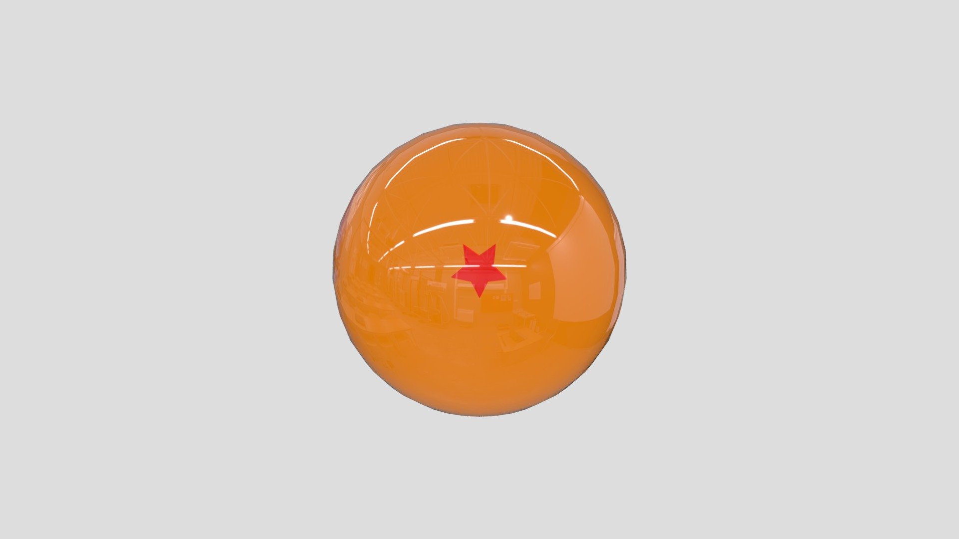 Dragon Ball 1 Star - 3D model by EmanuelP [906faa8] - Sketchfab