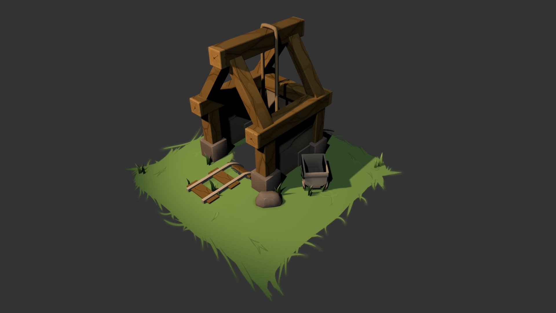 Stylized Mine - 3D model by Théodore (@Graphiqueman) [9075654] - Sketchfab