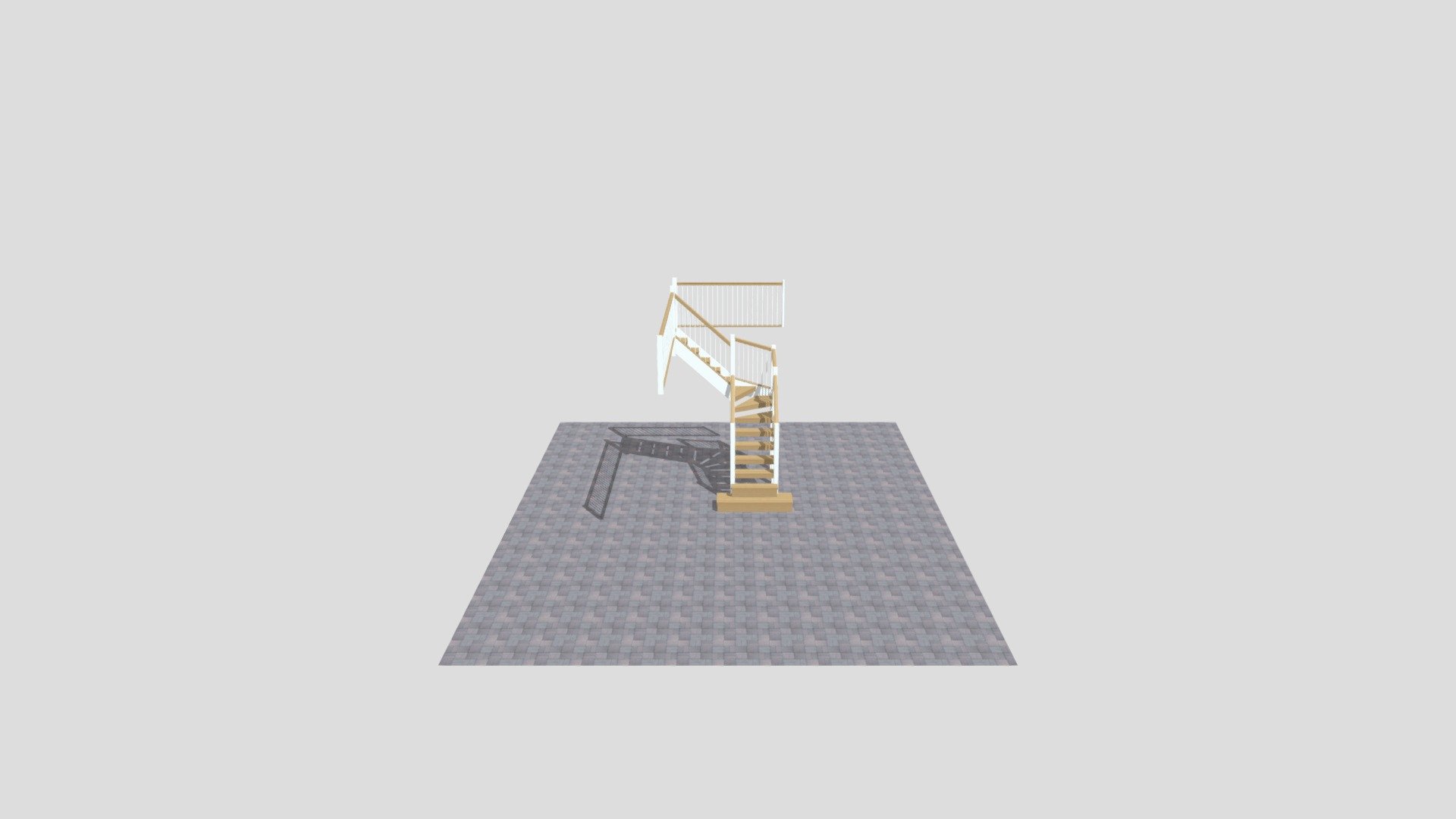 Open plan chrome riser bars_Recovery - 3D model by StairBox [9075dd5 ...