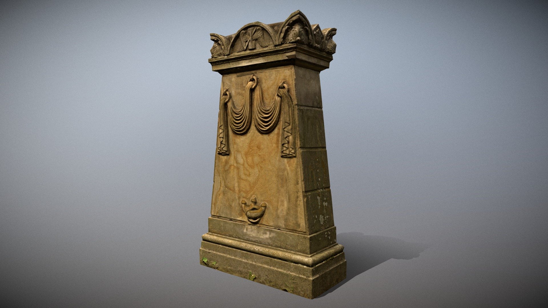 Photorealistic scanned grave stone LOD - Buy Royalty Free 3D model by ...