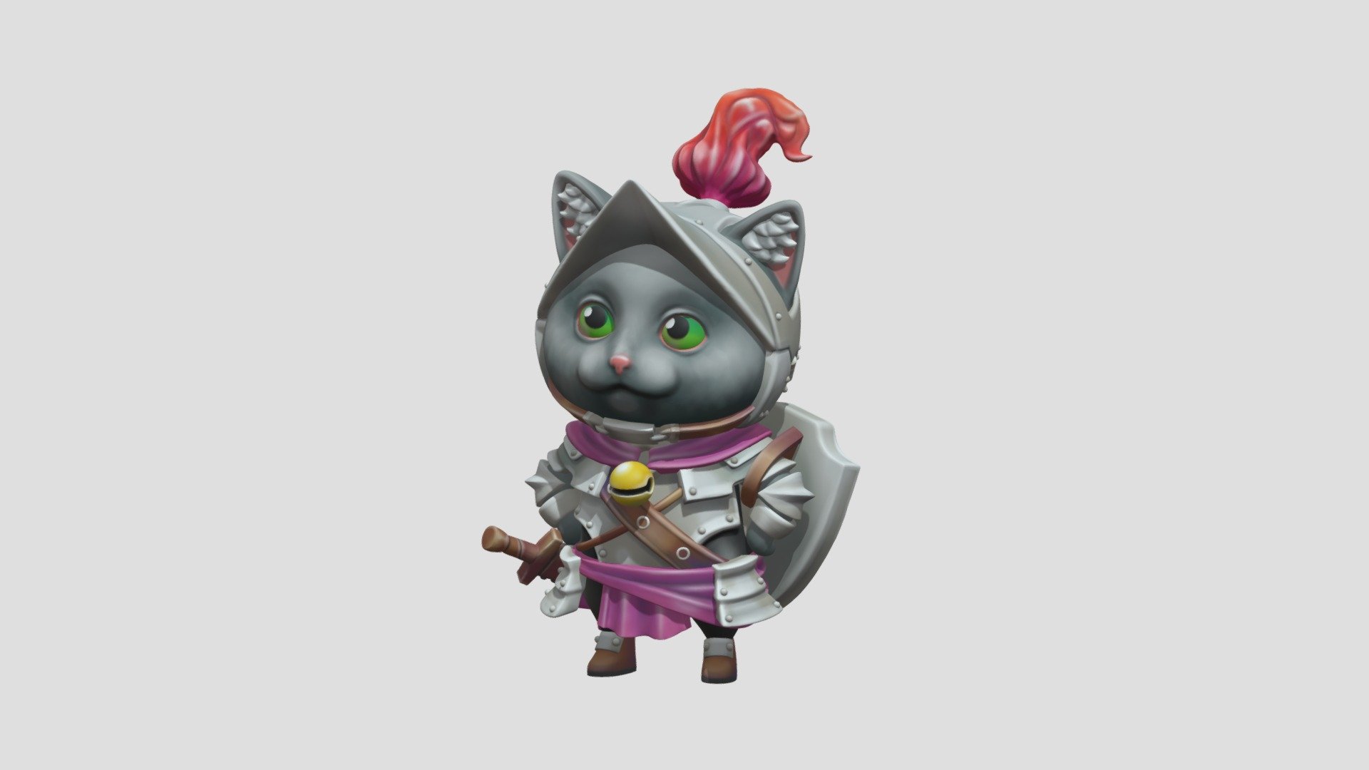 knightCat2 - Download Free 3D model by yellingorange [90787f0] - Sketchfab