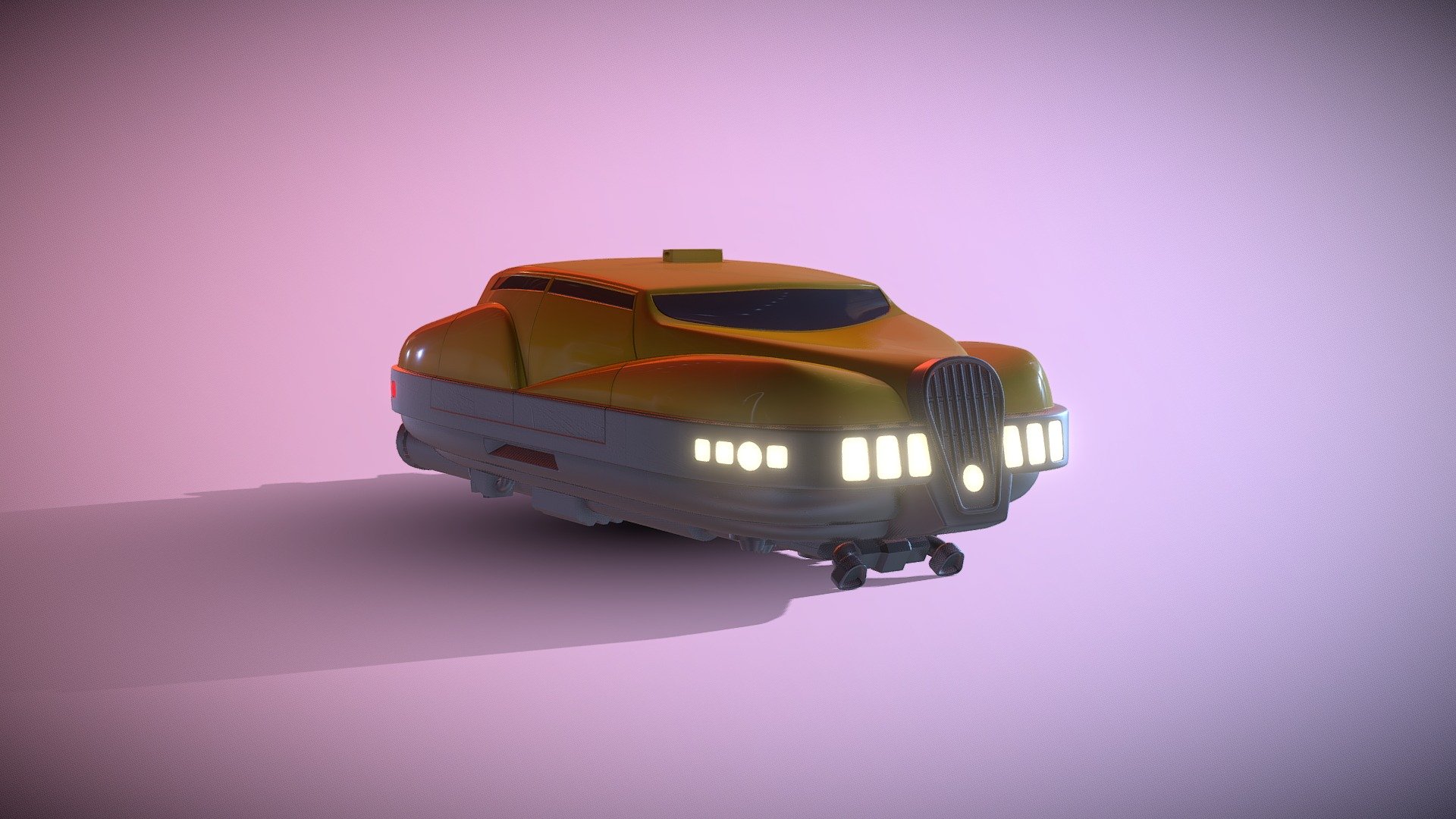 The 5th Element Taxi Car - 3D model by MazerStudio [90789d7] - Sketchfab