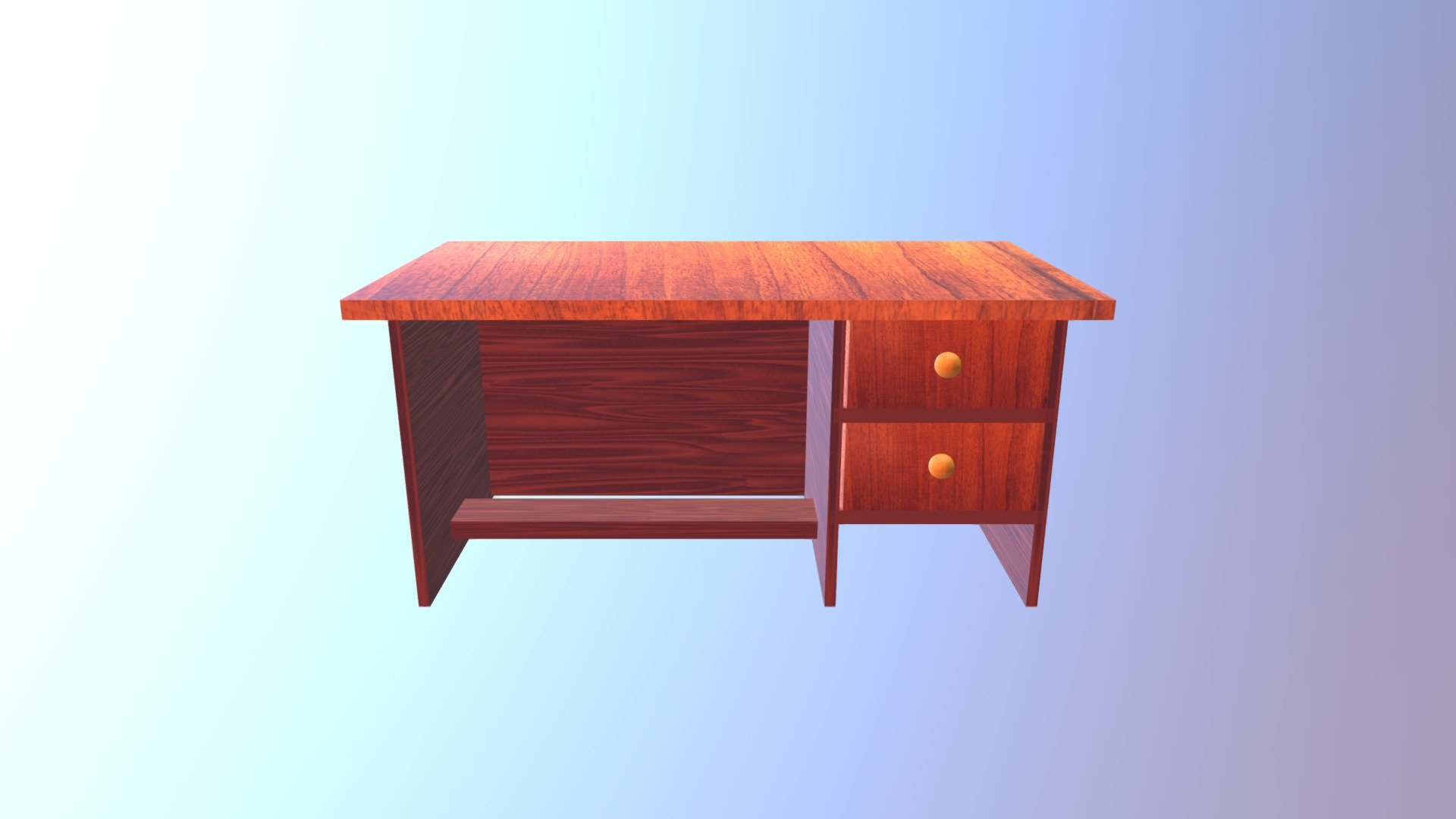 Boss Desk - 3D model by KurniaGagasW [9078dbc] - Sketchfab