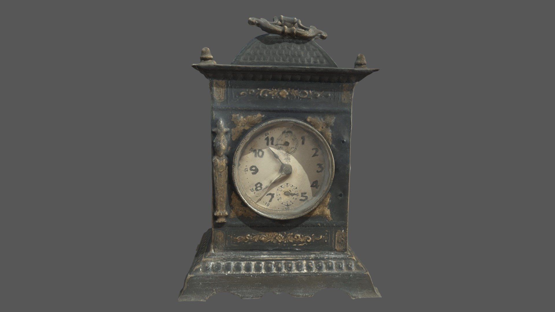 Skříňkový budík Junghans - 3D model by adamfresser [907ab10] - Sketchfab