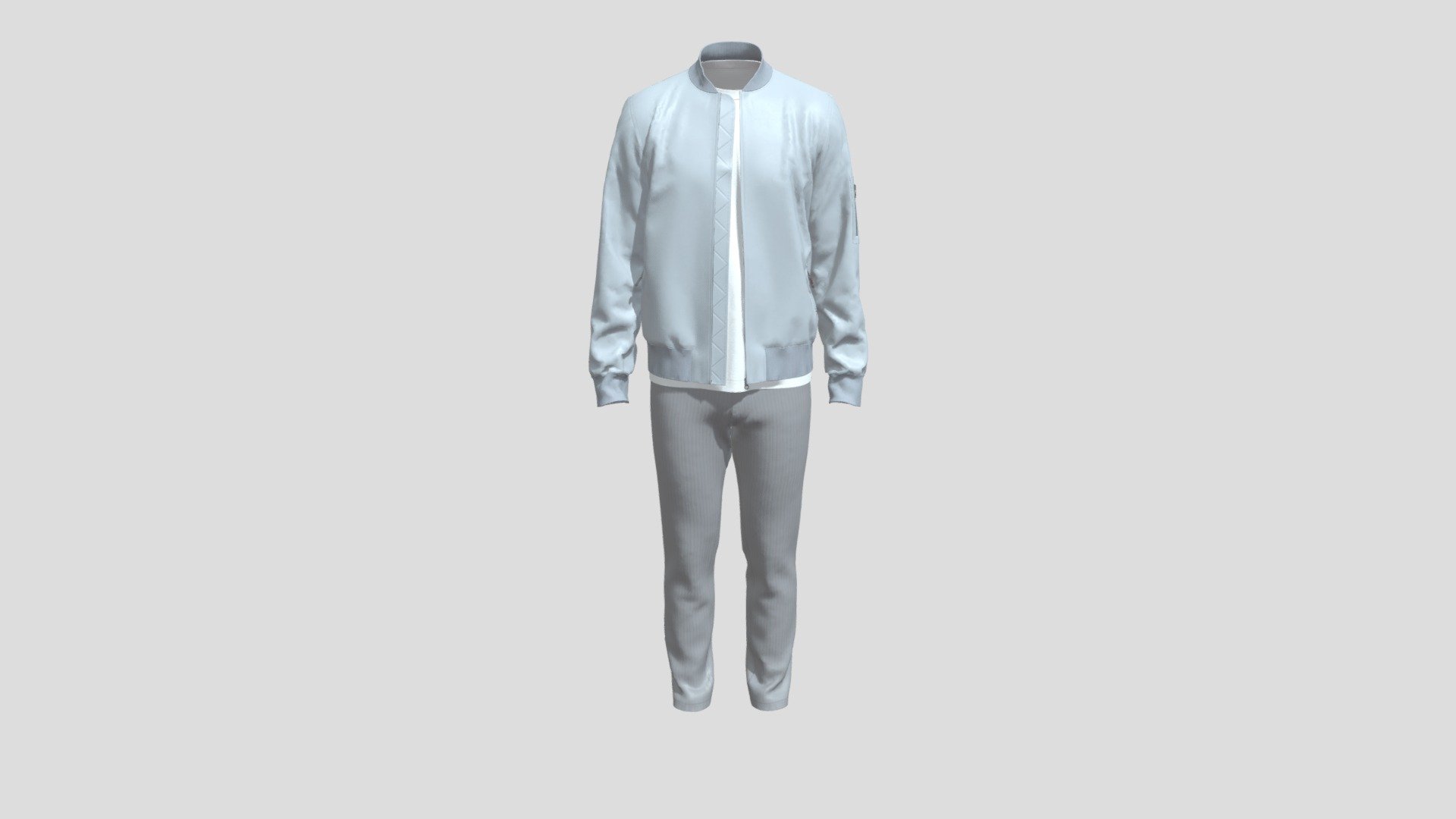 Bomber Jacket Unzipped Outfit - Buy Royalty Free 3D model by najdmie ...